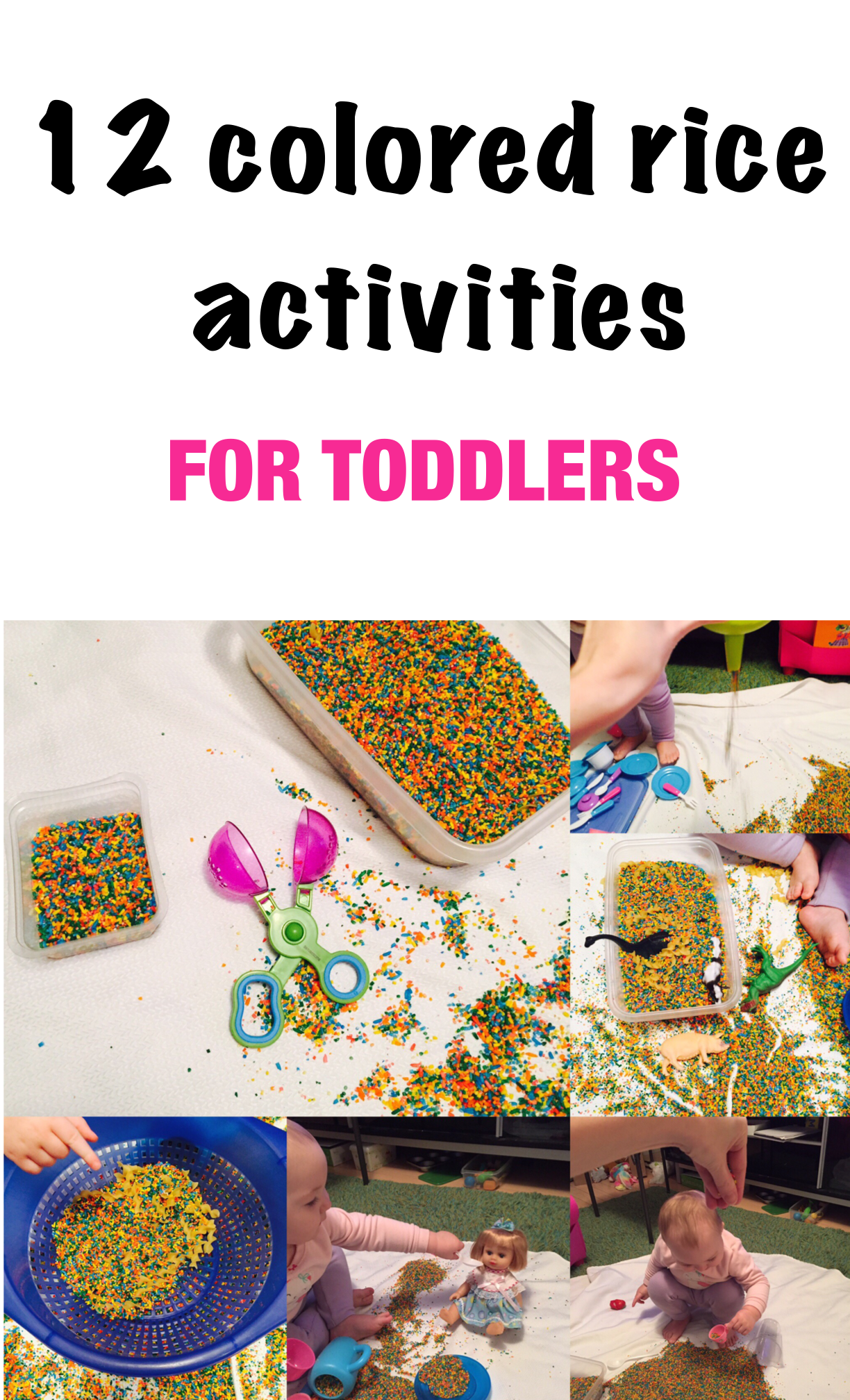 12 Colored rice activities for toddlers – Chicklink